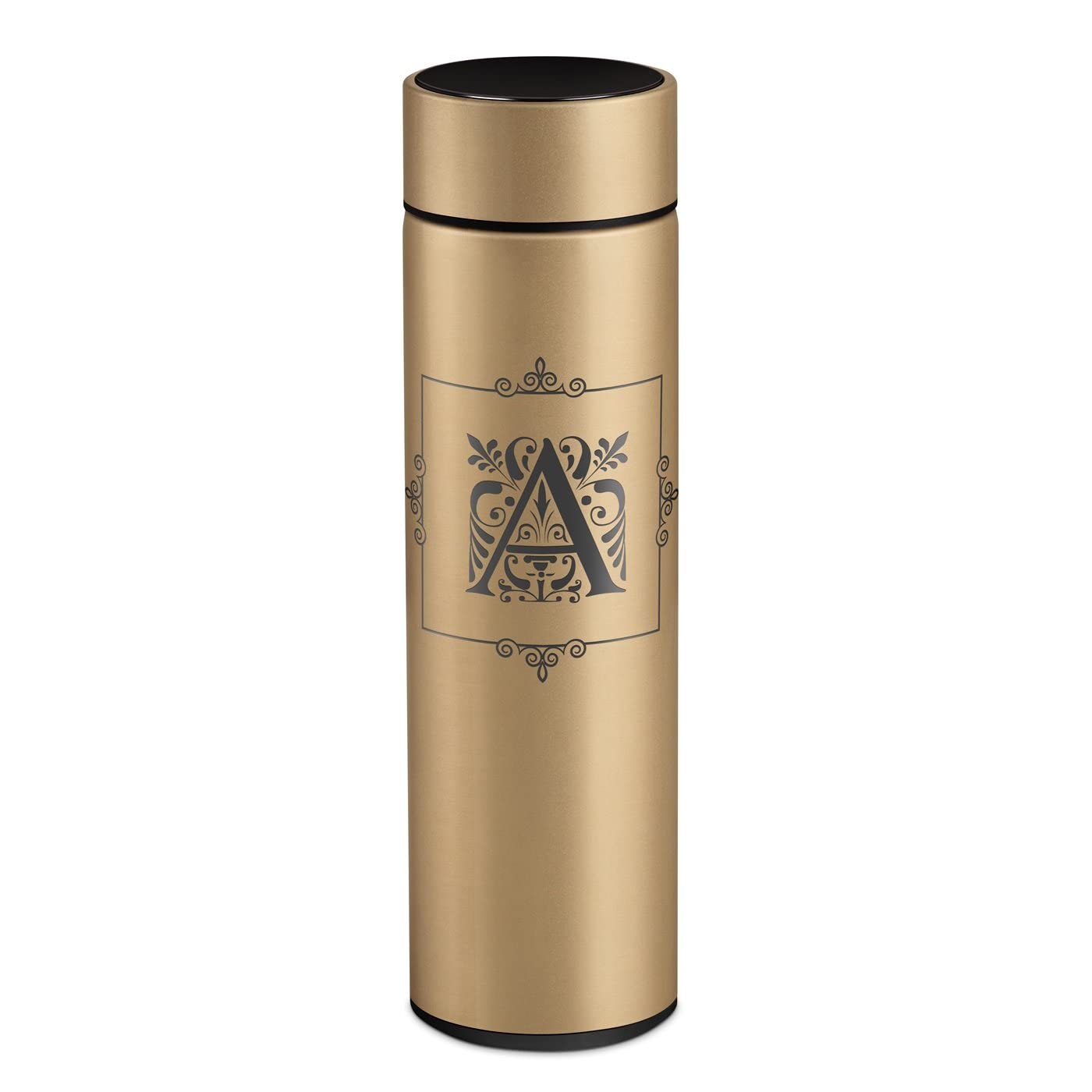 Maverton Travel Mug with engraving for woman - Customized Thermo mug for lady - Removable tea infuser - Lightweight design - LED Temperature Display - Personalized gadget for her - CLASSIC