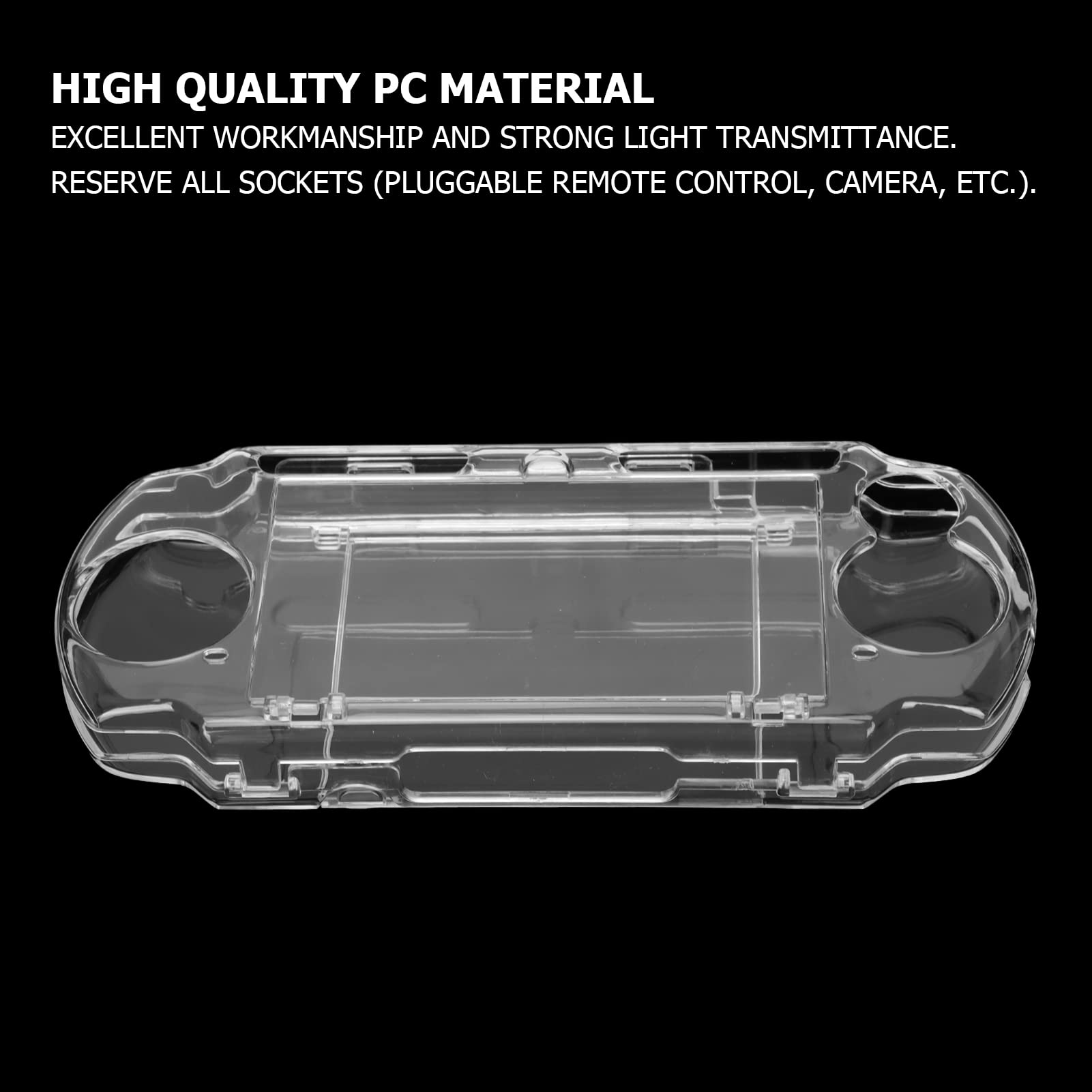 Stylish Shockproof Transparent Protective Case with Movie Bracket for 3000, Prevent Slipping