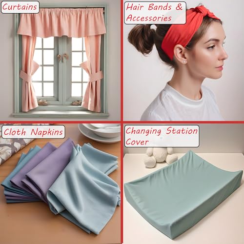 Barcelonetta | Poly Cotton Fabric for Sewing | Broadcloth Fabric | by The Yard | 60" Wide Roll | Lightweight, Breathable | Lining, Home Textile, Skirts, Tote Bags (Pink White Dot, 2 Yard)