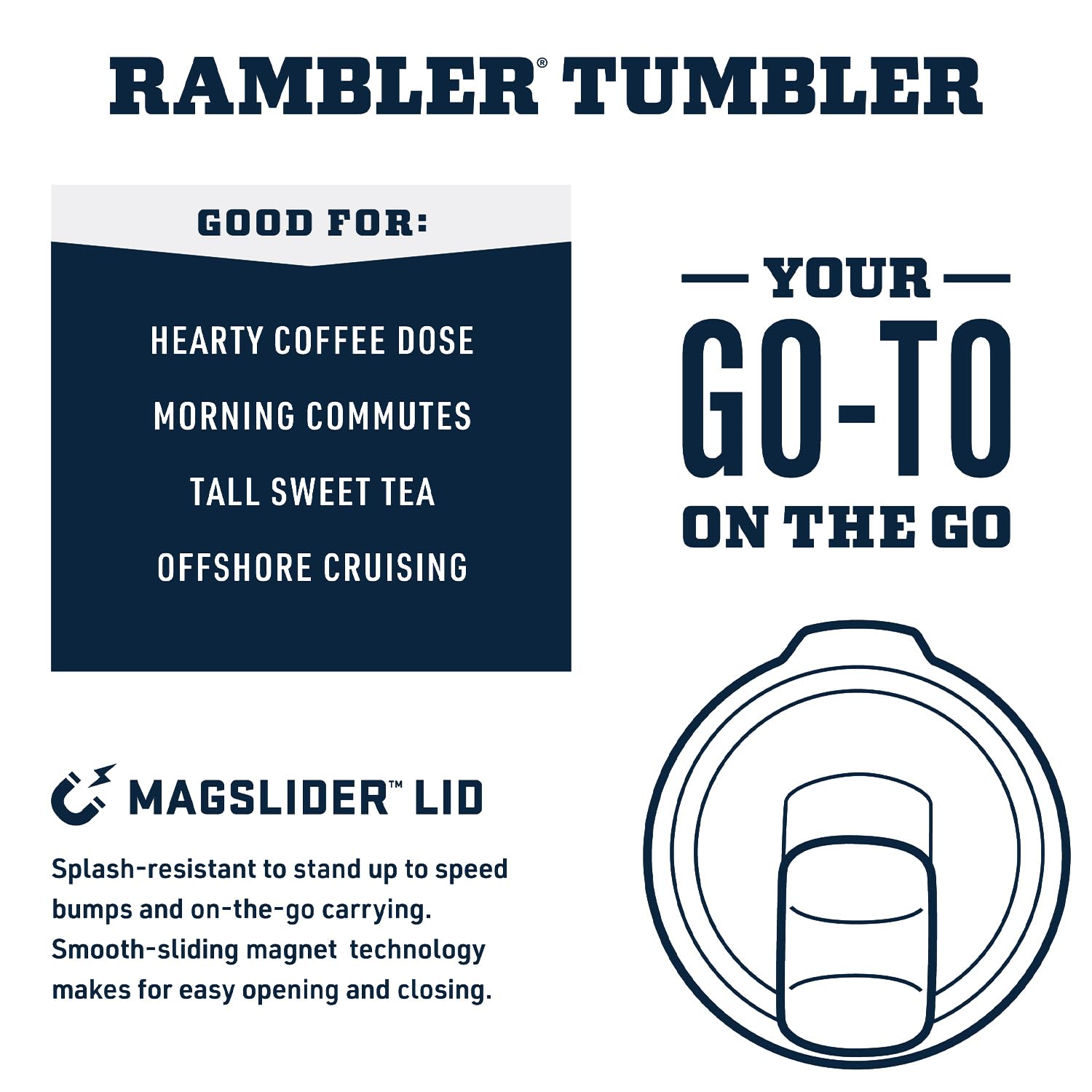 YETI Rambler Stackable Pint, Vacuum Insulated, Stainless Steel with MagSlider Lid, Camp Green
