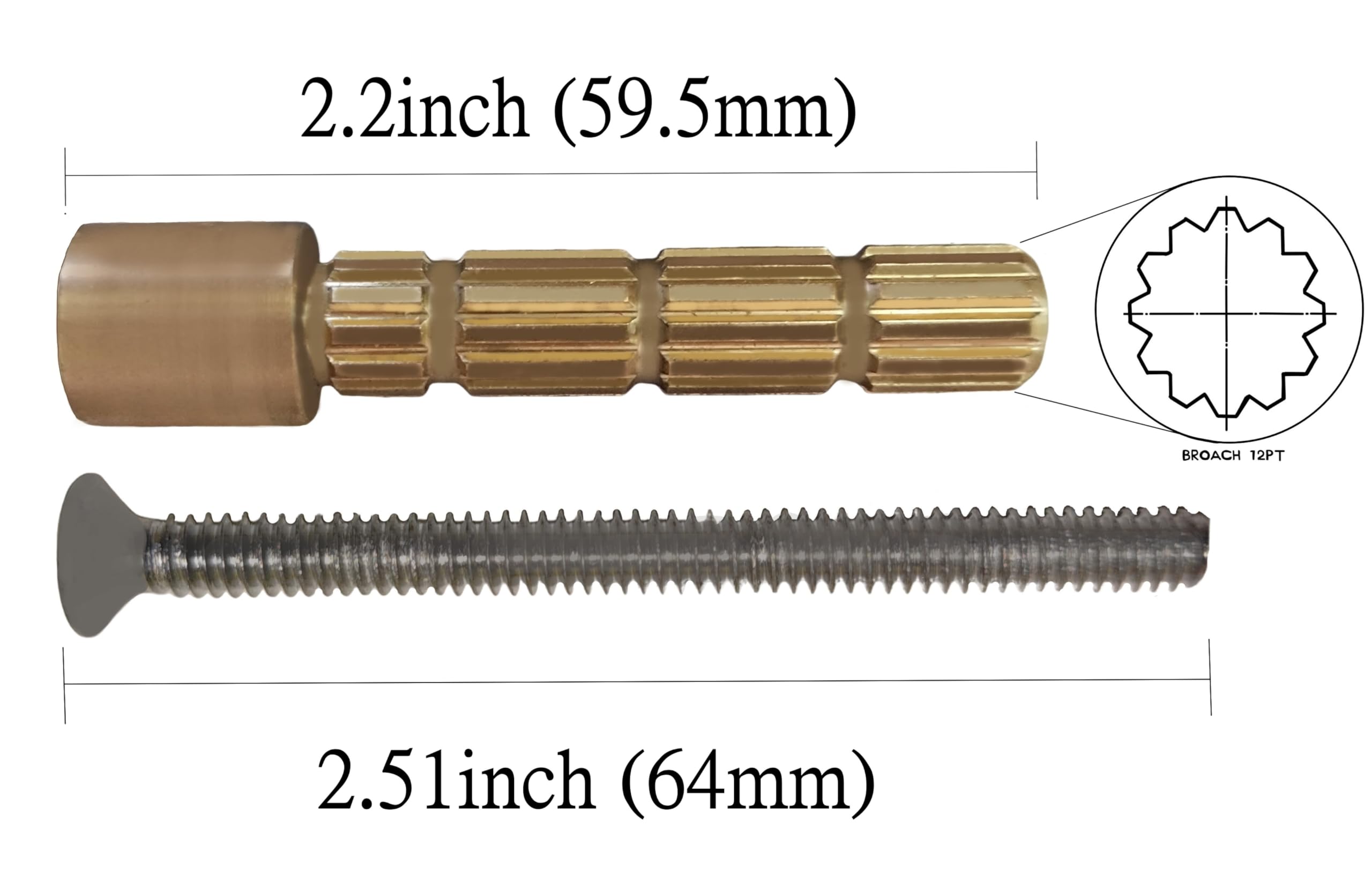 ALITZ Compatible with Pfister faucet stems with a 12-point broach. 2.5-inch female brass stem extension for shower valves. Includes 10-24 screw for secure installation.