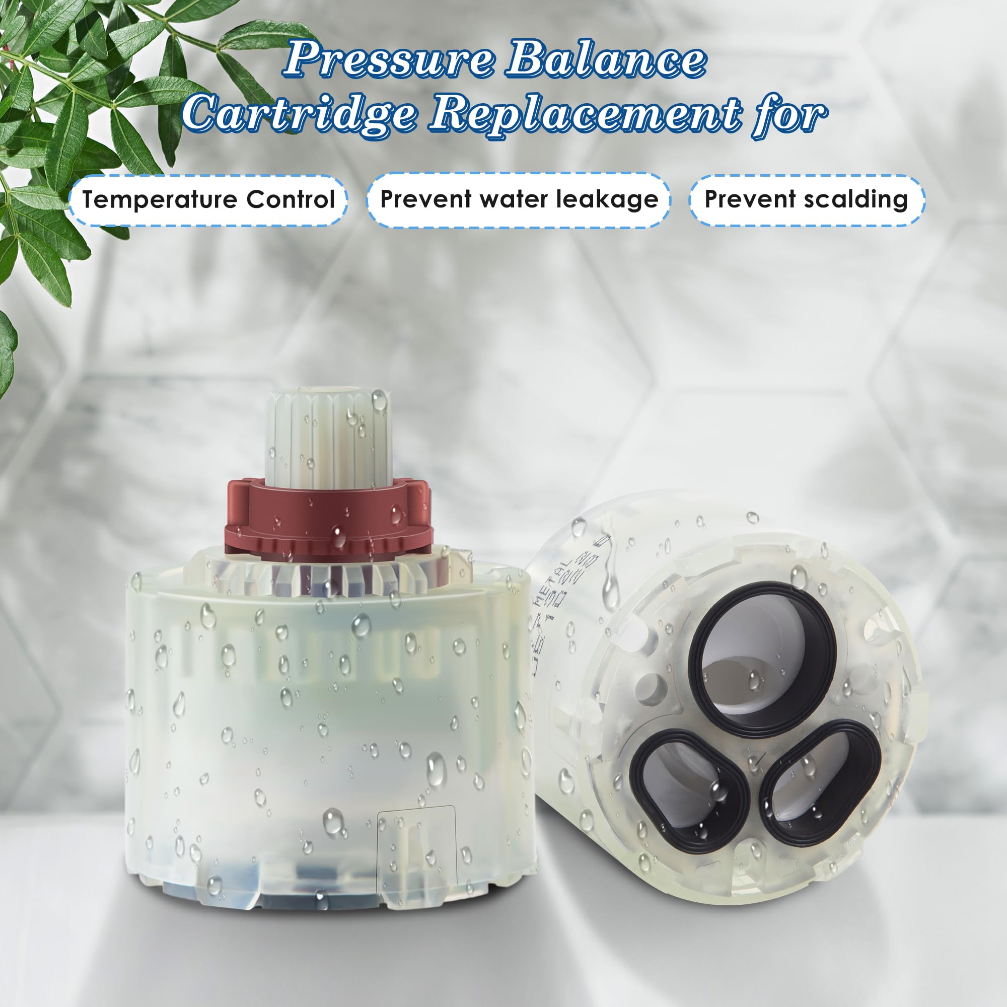 Dreyoo Pressure Balance Cartridge Replacement, Compatible with A954.4400070A American Standard R110/R115 for Bath Tub and Shower Single Lever Faucets Handle Valves