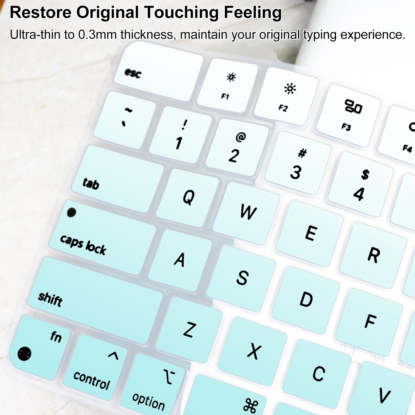 YongMai Silicone Keyboard Cover for 2021 New Model A2449 iMac Magic Keyboard with Touch ID and Numeric Keypad, Washable Dustproof iMac Keyboard Skins (Green)