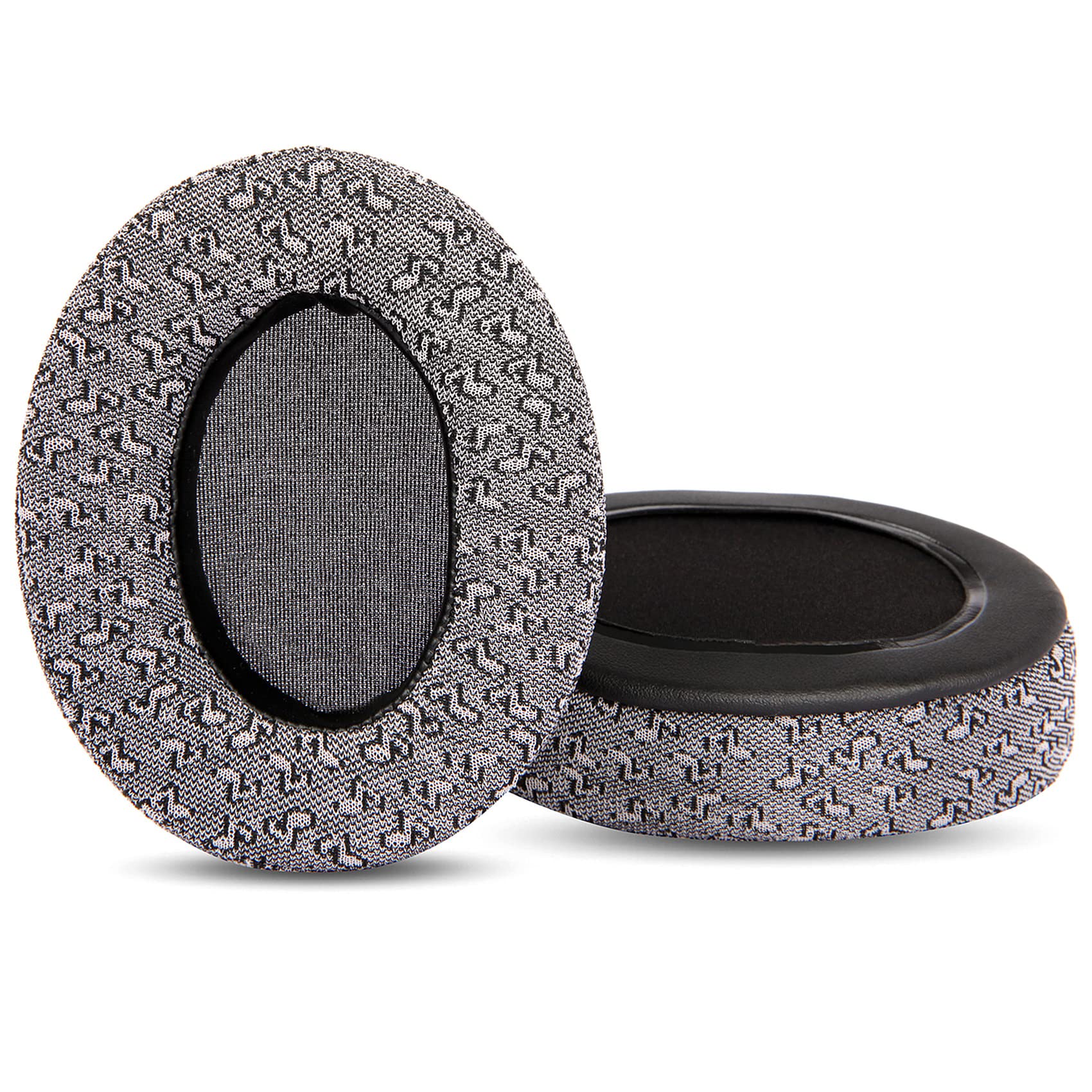 TaiZiChangQin H2008D Upgrade Ear Pads Cushions Earpads Replacement Compatible with Havit H2002d H2008d Headphone Thicker Fabric Gray