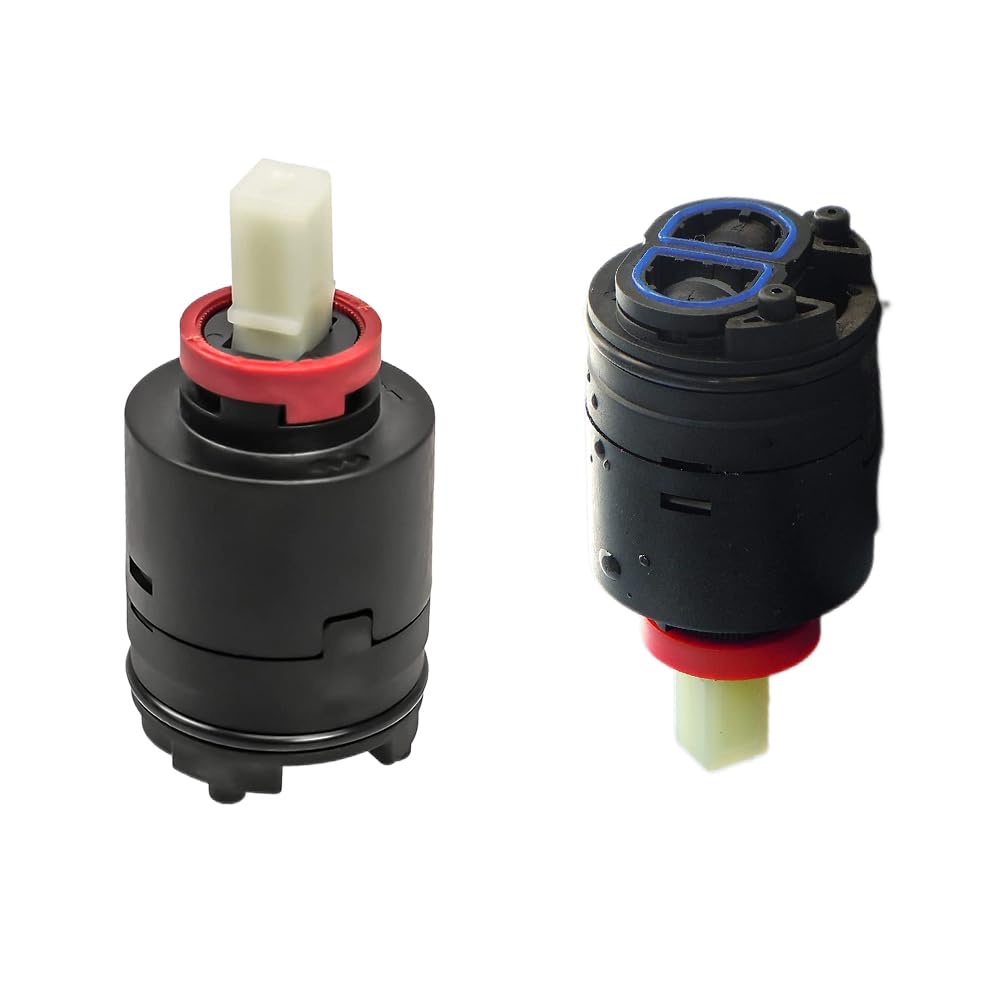 Pressure Balance Cartridge for Shower Faucet, 40mm Cartridge with Distributor, Replaces Part # 40PHF-2