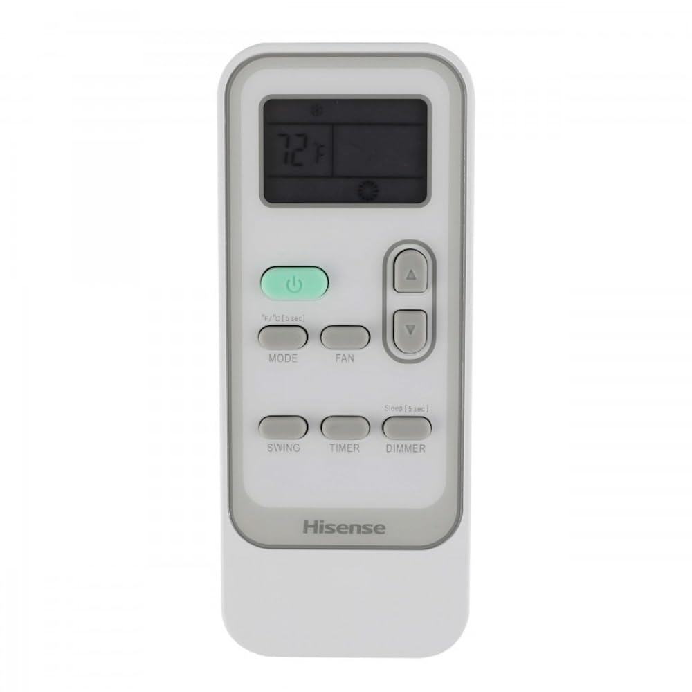 Hisense Portable Air Conditioner 5000-BTU DOE (115-Volt) White Vented, Remote control, Cools 150-sq ft, 24 Hour Timer, 3-modes (Cooling, Fan, Dehumidifier), Noise Level dB 47 - AP0522CR1W (Renewed)
