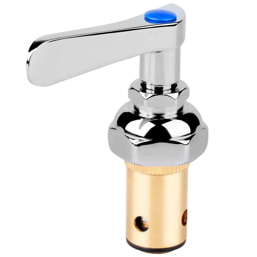 Brass Spindle Assembly for Eterna Valve Spool Replacement Cold Side Handle Stem Assembly Replacement Fits Most Commercial Faucet