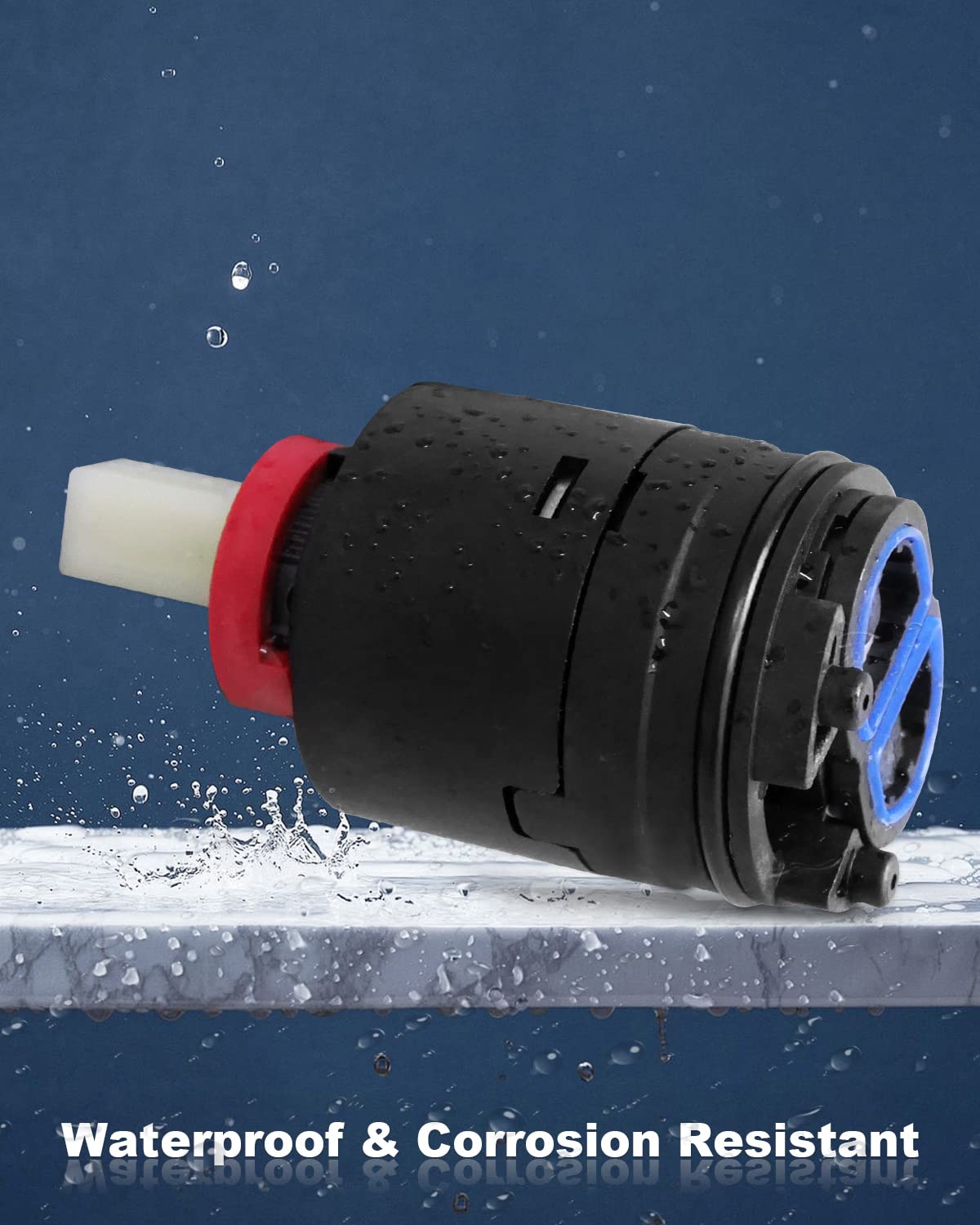 Nahntaipy 40PHF-2 Pressure Balance Cartridge, Shower Cartridge Replacement Fit for Shower Faucet, Cartridge Only 40mm