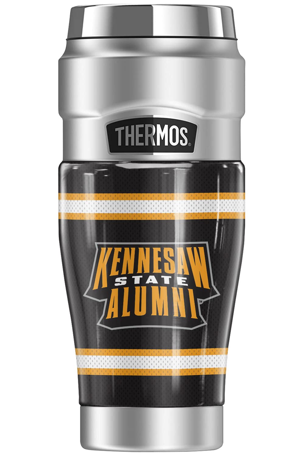 Kennesaw State University OFFICIAL Kennesaw State Alumni THERMOS STAINLESS KING Stainless Steel Travel Tumbler, Vacuum insulated & Double Wall, 16oz