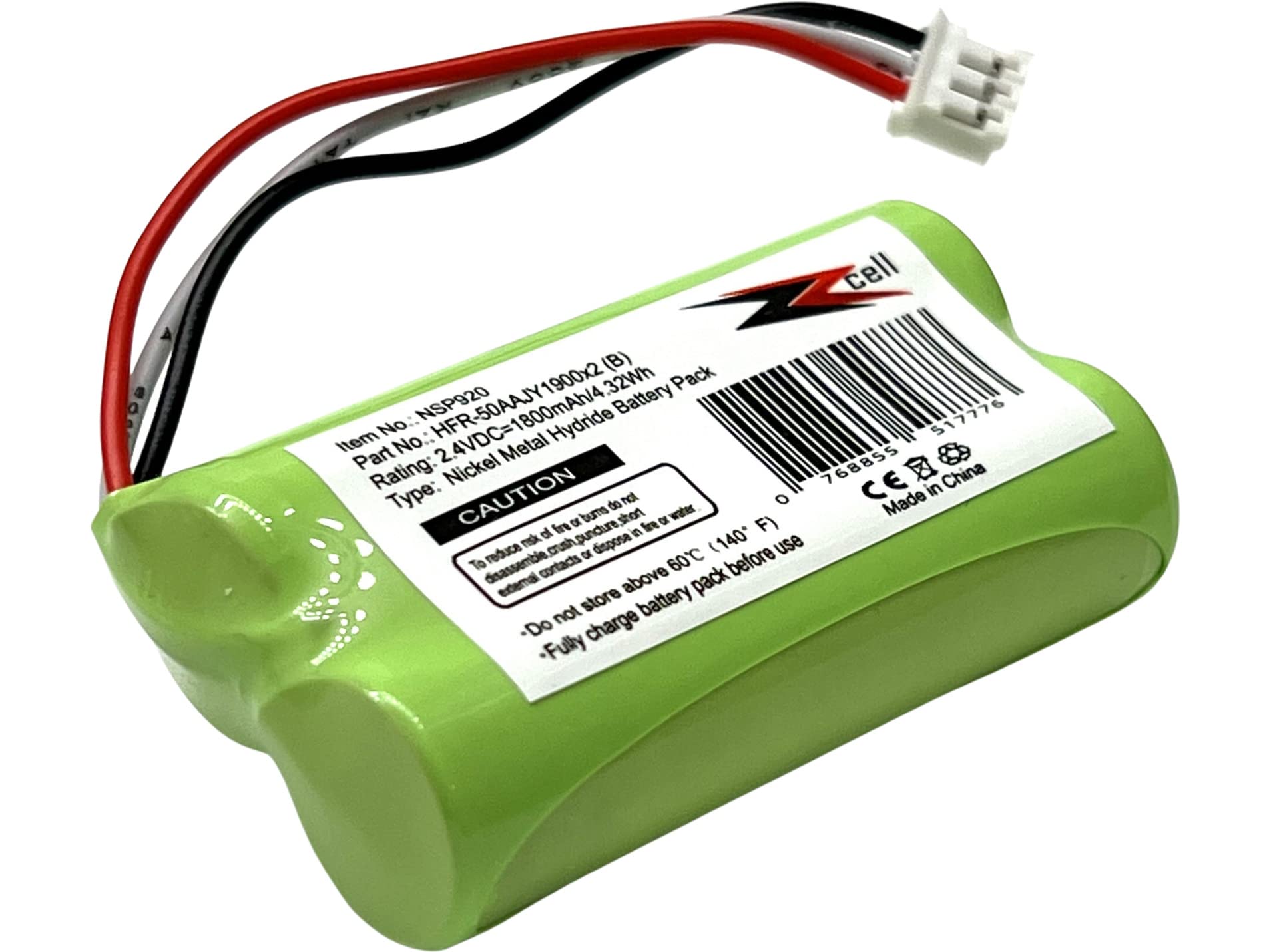 ZZcell® Battery Replacement for Nvidia Shield TV Game Controller, P2920, HFR-50AAJY1900x2(B), HRLR15/51, 2.4Volts 1800mAh