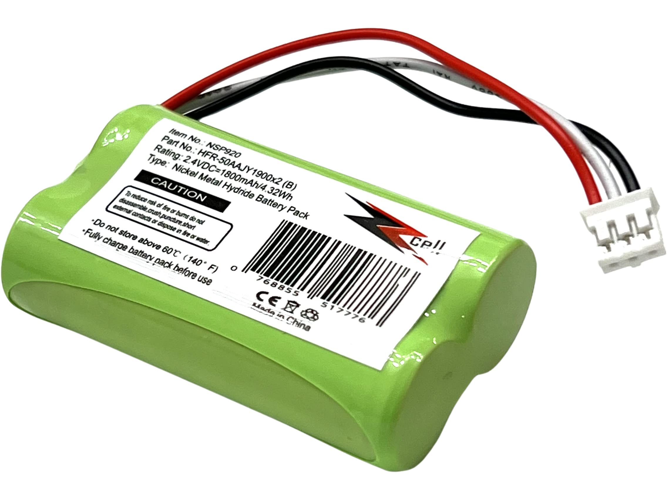 ZZcell® Battery Replacement for Nvidia Shield TV Game Controller, P2920, HFR-50AAJY1900x2(B), HRLR15/51, 2.4Volts 1800mAh