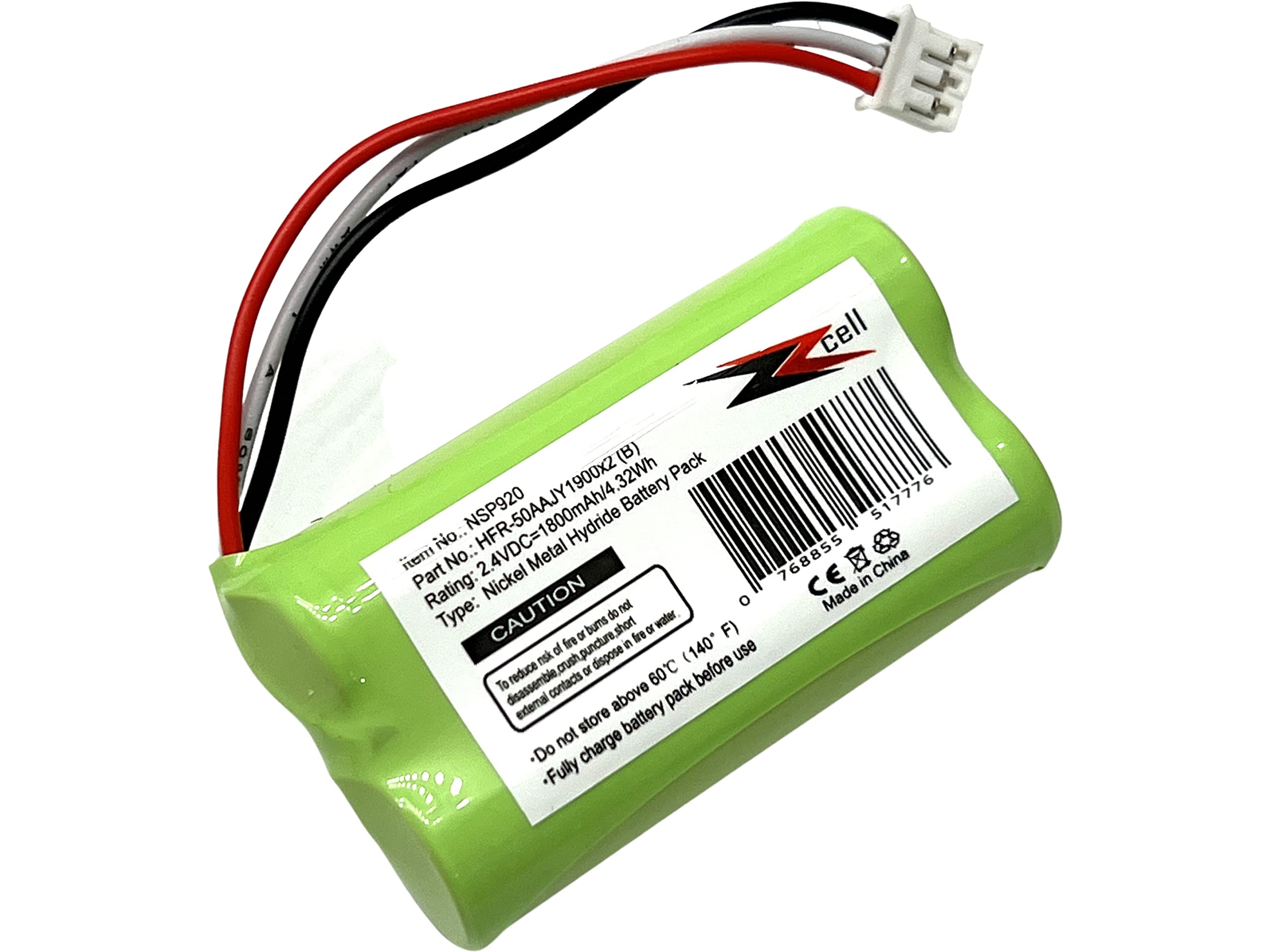 ZZcell® Battery Replacement for Nvidia Shield TV Game Controller, P2920, HFR-50AAJY1900x2(B), HRLR15/51, 2.4Volts 1800mAh