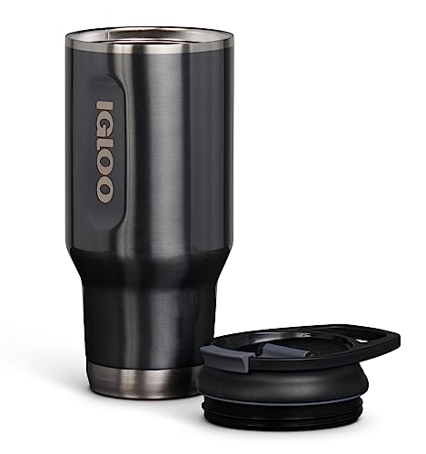 Igloo, 32 OZ Stainless Steel, Tumbler, Flip ‘n’ Sip, Carbonite