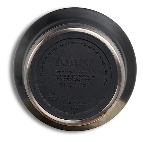 Igloo, 32 OZ Stainless Steel, Tumbler, Flip ‘n’ Sip, Carbonite