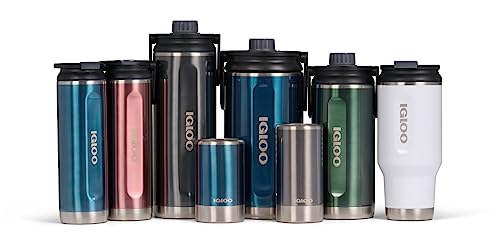 Igloo, 32 OZ Stainless Steel, Tumbler, Flip ‘n’ Sip, Carbonite