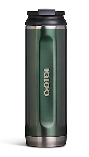 Igloo, 20 OZ Stainless Steel, Tumbler, Flip ‘n’ Sip, Spruce