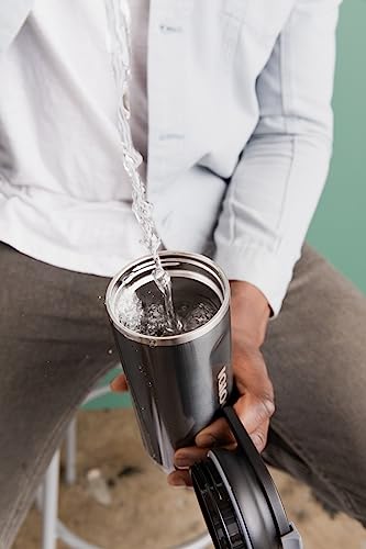 Igloo, 20 OZ Stainless Steel, Tumbler, Flip ‘n’ Sip, Modern Blue