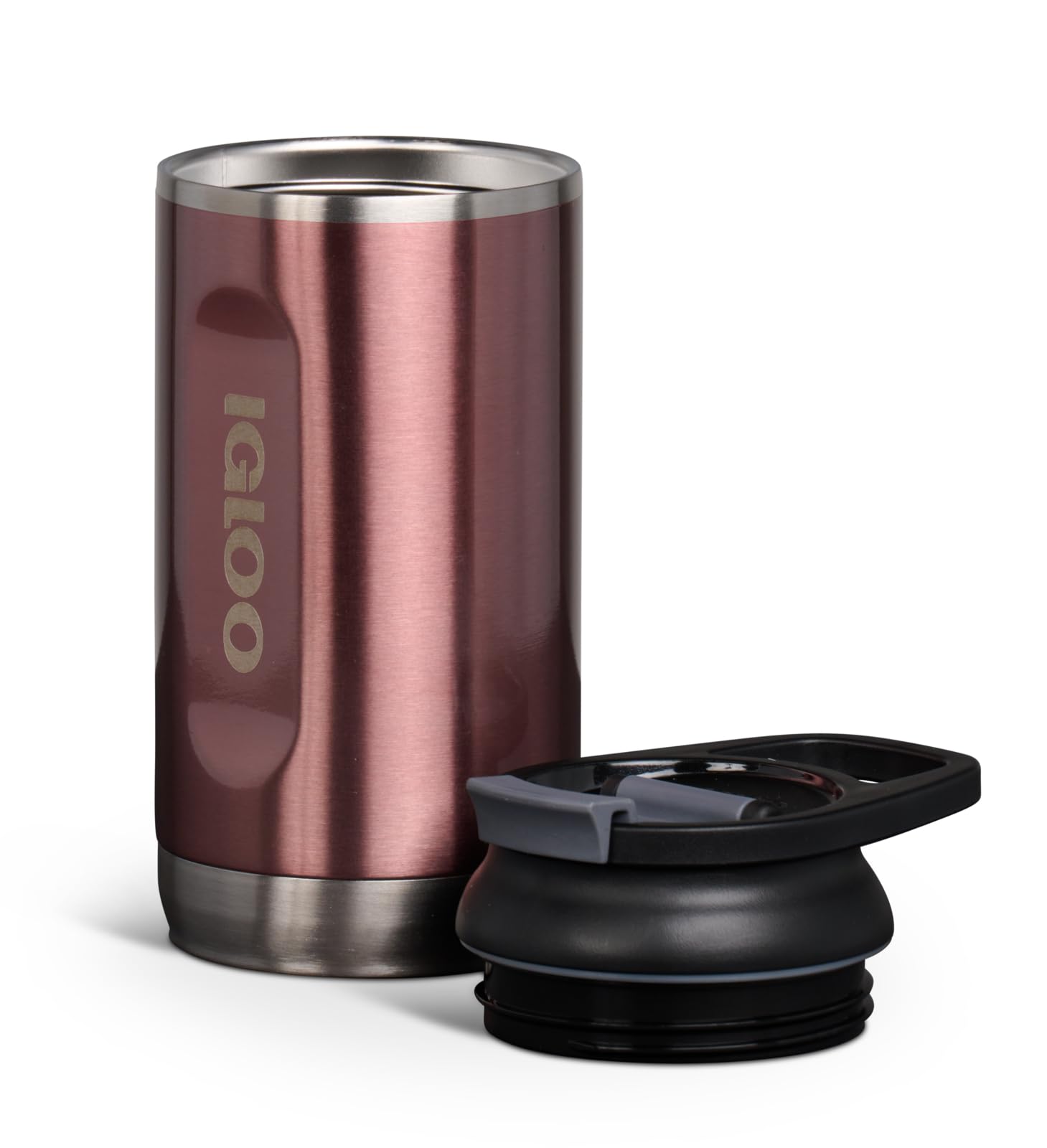 Igloo, 12 OZ Stainless Steel, Tumbler, Flip ‘n’ Sip, Flamingo