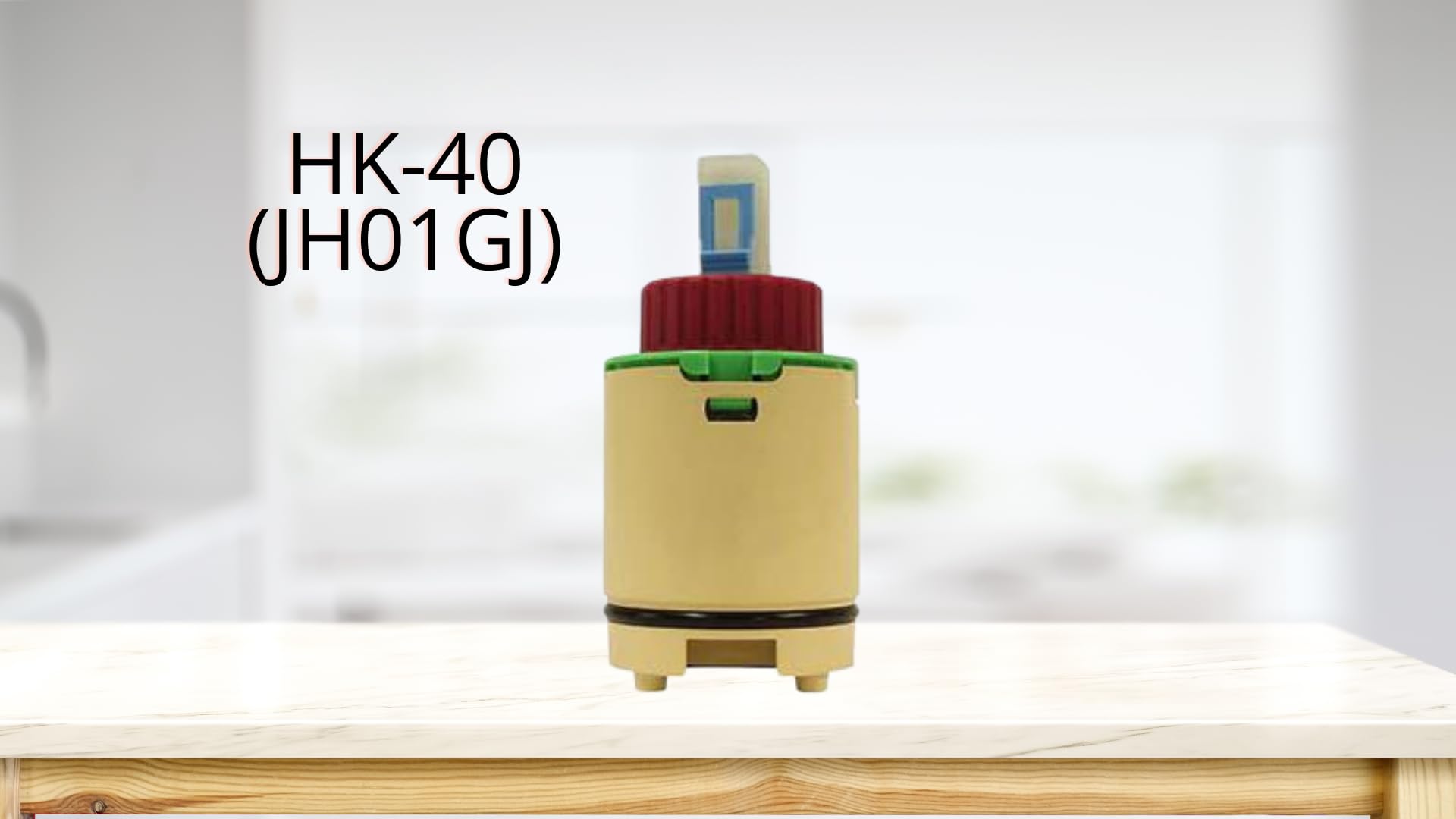 HK-40 (JH01GJ) Faucet Cartridge Replacement 40mm Diameter Shower Cartridge, Yellow, Red, Green