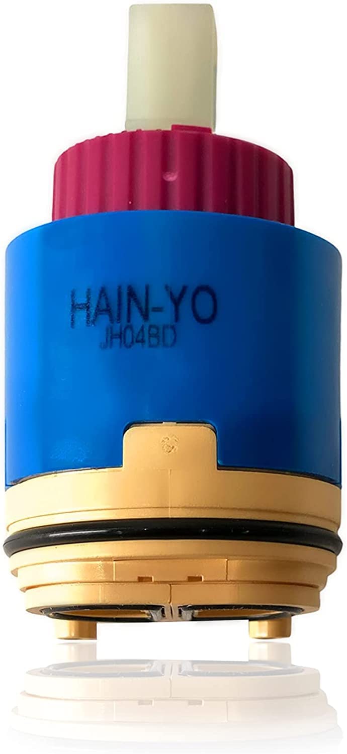 T & T 40mm Ceramic Pressure Balance Cartridge JH04BD, Blue, Red