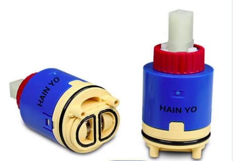 T & T 40mm Ceramic Pressure Balance Cartridge JH04BD, Blue, Red