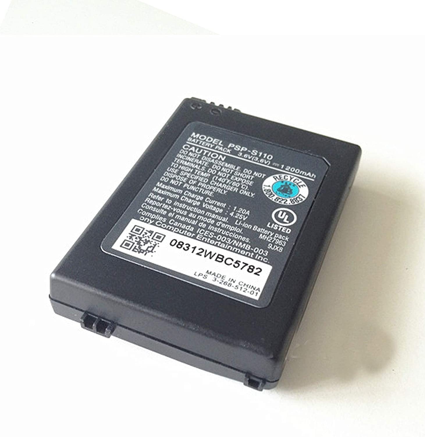 EXMUMCMR PSP-S110 Battery,Compatible with Sony SP-S110 Battery for PSP 2000/3000 PSPS110 Console PSPS110 Series 1200mAh 3.6V