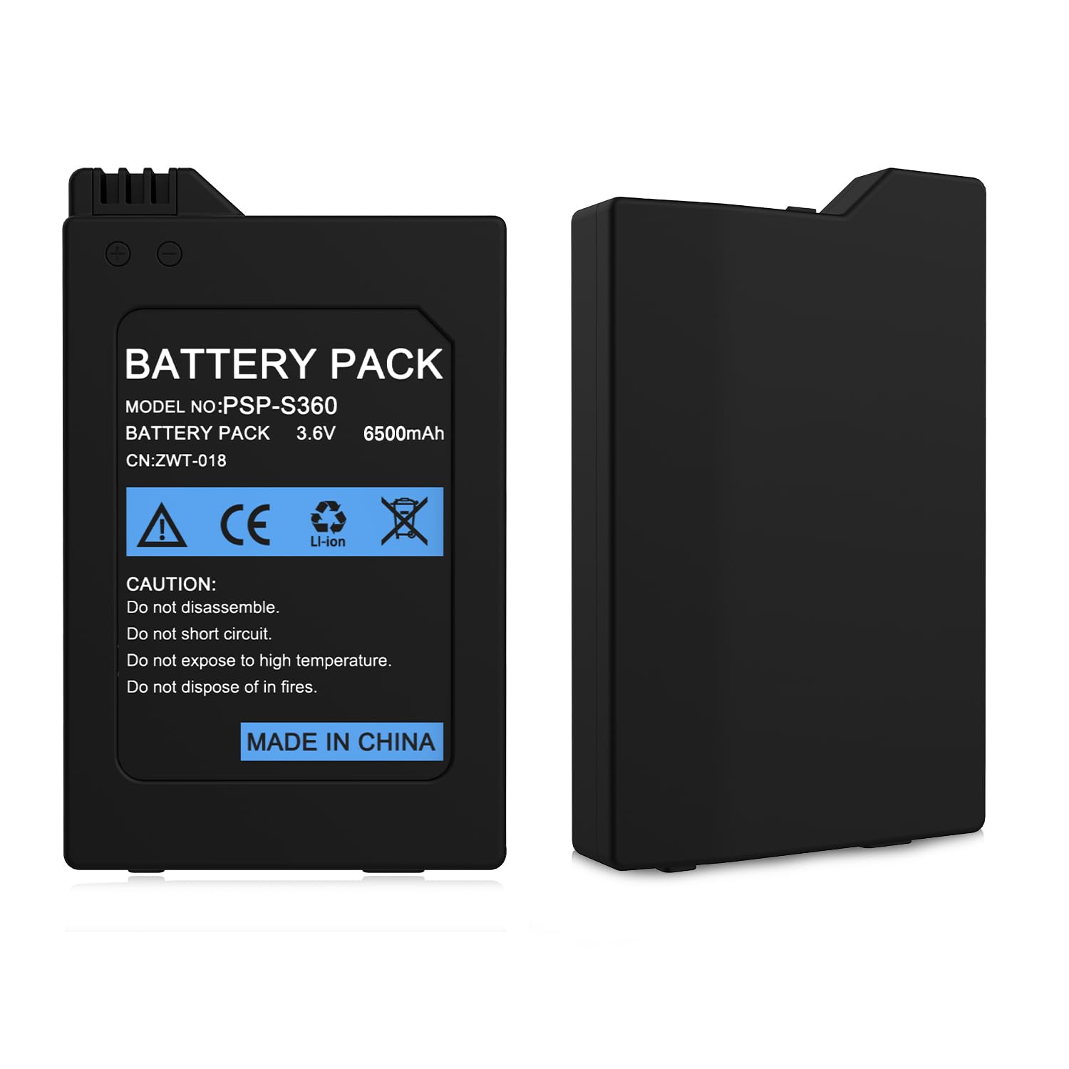 JDIRLDL PSP-S360 Battery High Capacity Quality Real 6500mAh 3.6V Lithium Ion Rechargeable Battery Pack Replacement for PSP 2000/PSP 3000,PSP Lite,PSP Slim,PSP-S110 Console