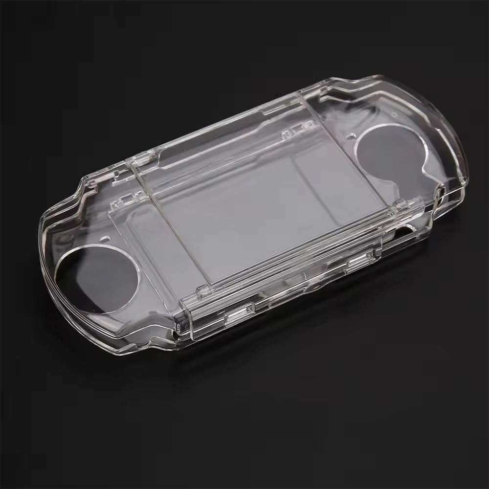 KlsyChry Transparent Hard Shell Case Cover Compatible with PSP 2000/3000, Replacement Protective PSP 2000 3000 Crystal Clear Housing Case