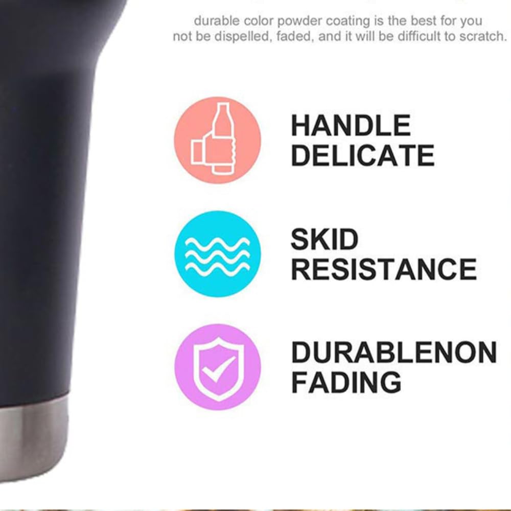 30oz Double Wall Vacuum Insulated Thermal Travel Tumbler Cup, Splash Proof Sliding Lid Simple and Modern design Reusable Stainless Steel Durable Coffee Tea Travel Mug Iced Cold Brew Hot Drinks (Red)