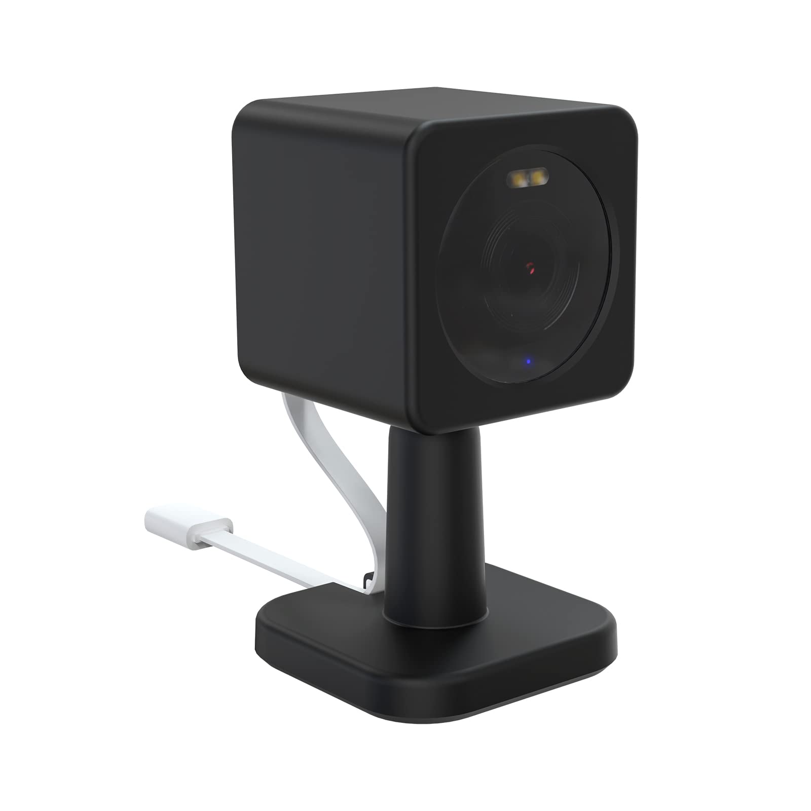 HOLACA Silicone Skin for Wyze Cam OG/OG Telephoto - Come with Quick Wall Mount Bracket - Anti-Scratch Protective Cover - Extra Protect Wyze Camera (Black, 1pack)