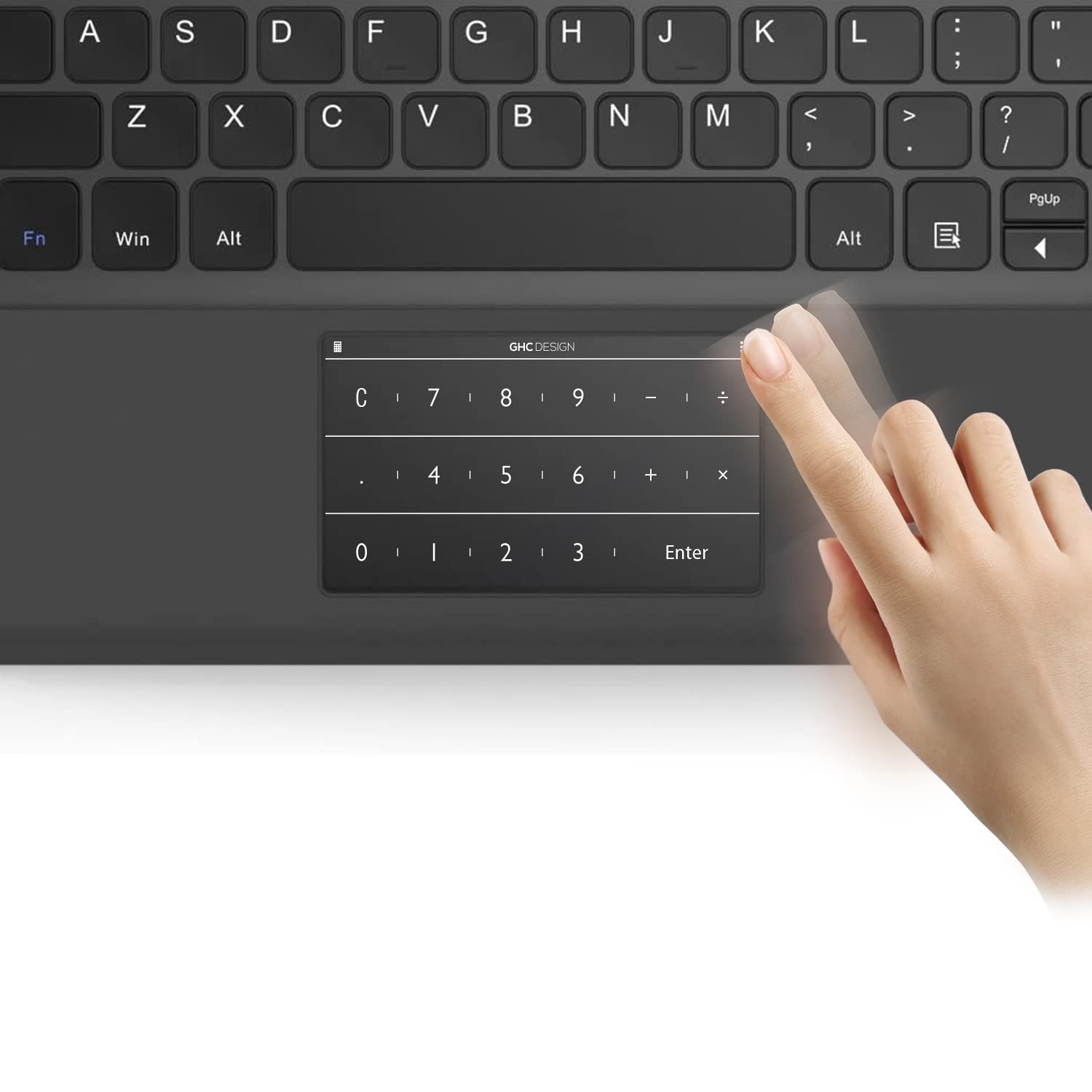 Nums Smart Touchpad Numeric Keypad for Surface Pro 7/8/9/X Surface Laptop All Model, Touchpad Protector, Excellent Touch Experience, Durable Tempered Glass, (Surface Pro 8/9/X)