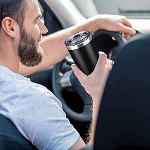 20 oz Stainless Steel Double Wall Vacuum Vasos Travel Cup Tumbler Thermal Coffee Mug Cup With Lid (Light Blue)