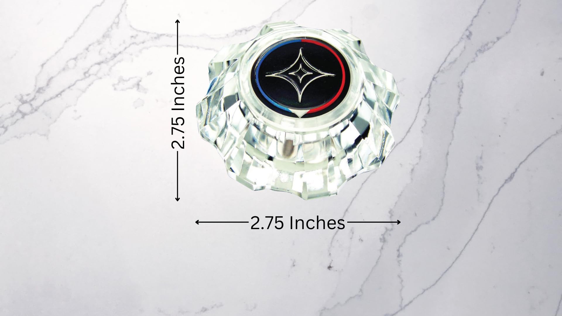T & T Hardware T & T Replacement Handle for Price Pfister Avante Style Faucet Valves, Clear, Acrylic