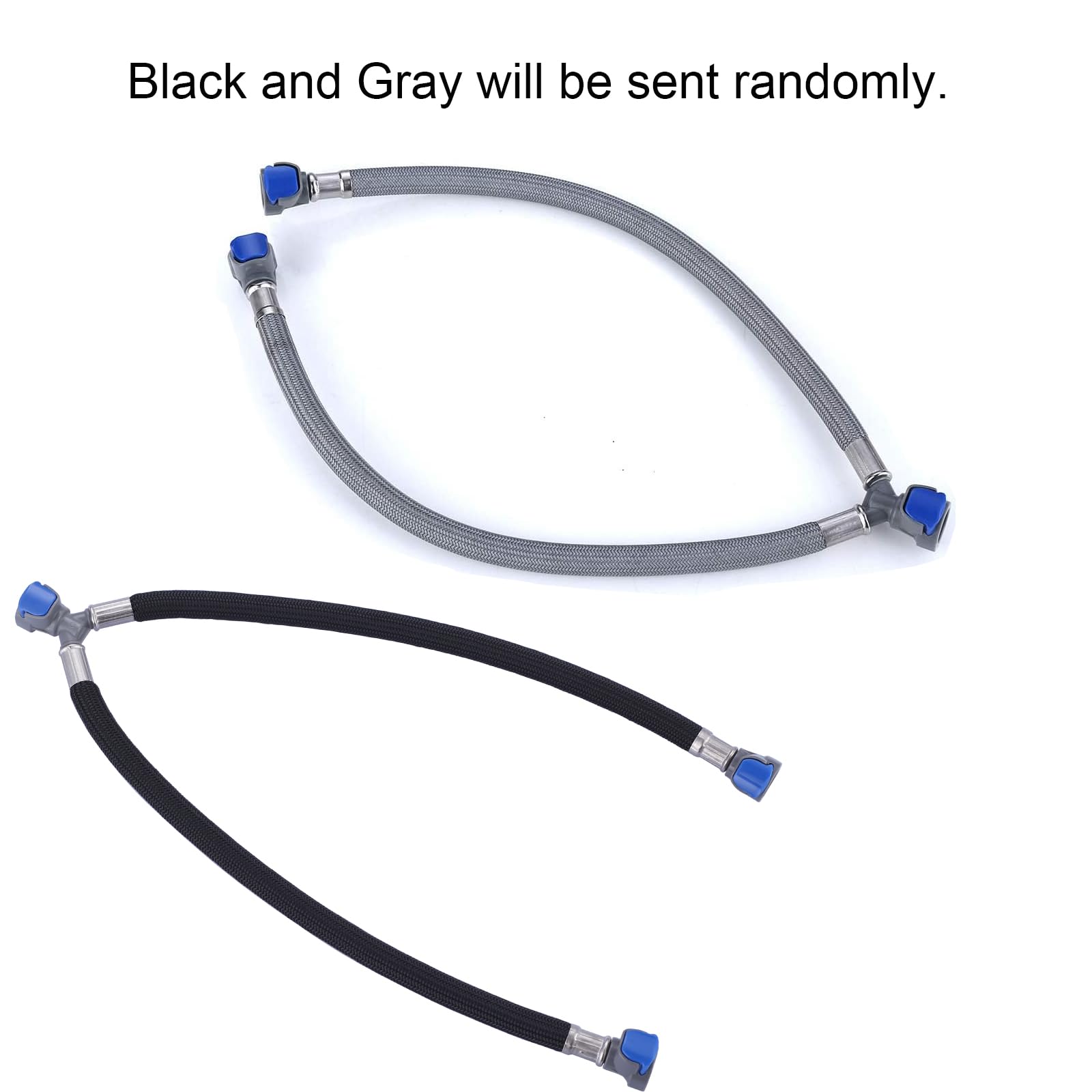 WOWOW Quick Connect Hose Hot and Cold Supply Hoses for Bathroom Faucet