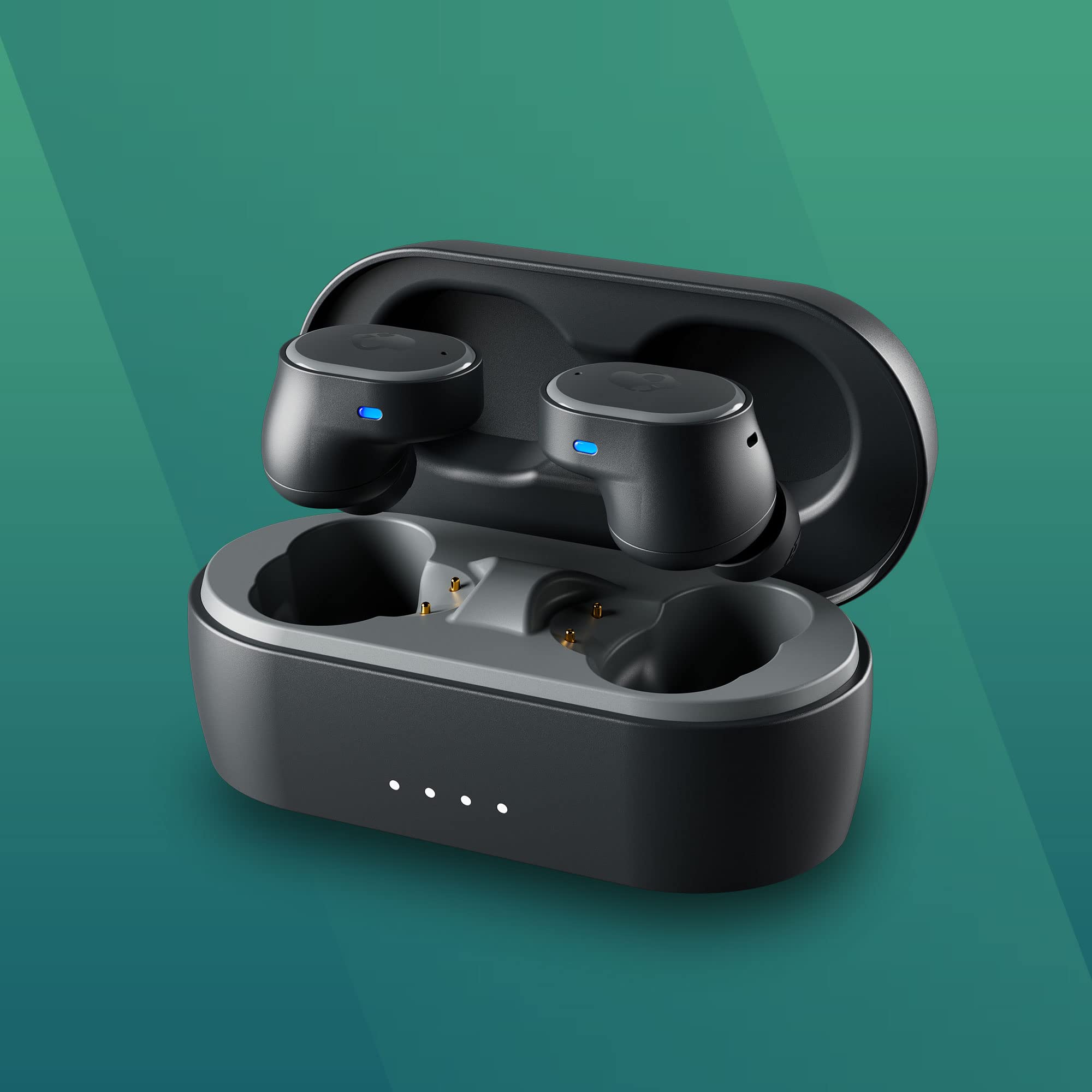 Skullcandy Sesh ANC In-Ear Noise cancelling Wireless Earbuds, 32 Hr Battery, Microphone, Works with iPhone Android and Bluetooth Devices - Black(Renewed) (Renewed)