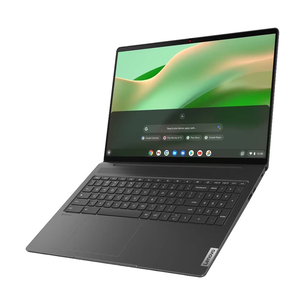 Lenovo IP 5 Chrome | 16" 2.5K 120Hz Gaming Chromebook | Core i3-1215U | 8GB RAM | 128GB eMMC 5.1 | FHD Camera | RGB Backlit Keyboad | Wi-Fi 6 + Bluetooth 5.3 | Storm Grey | Chrome OS (Renewed)