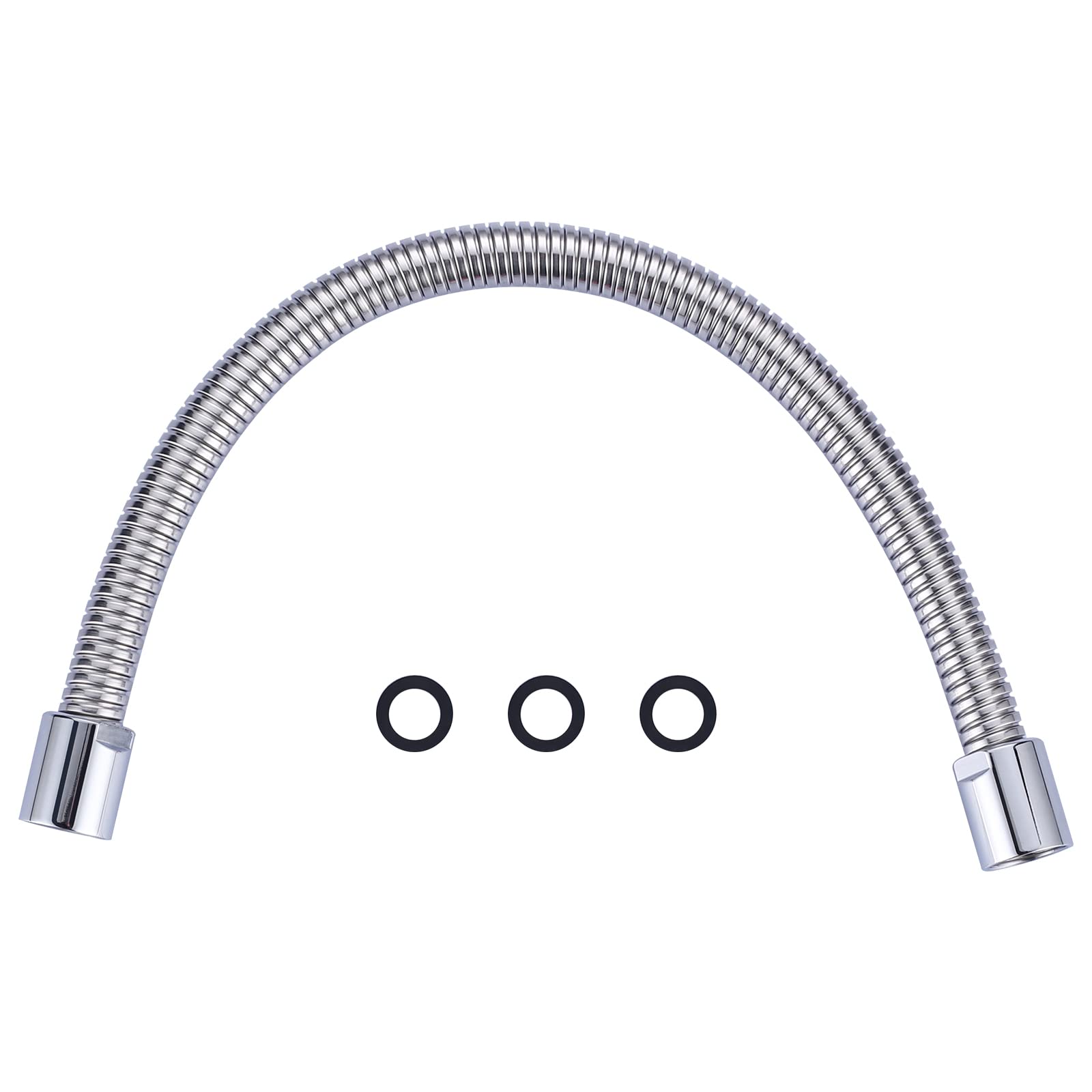 iVIGA 18.5" Commercial Sink Faucet Sprayer Hose, Pre-rinse Sprayer Hose for Commercial Kitchen Sink Faucet, 18.5 Inch Stainless Steel Flexible Hose Replacement Kit for Restaurant Industrial Dishwasher