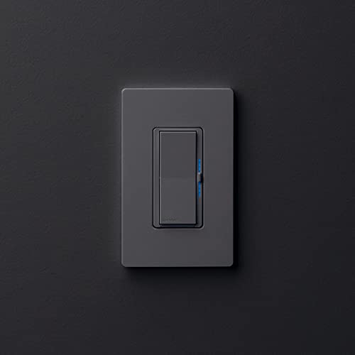 Lutron Diva Smart Dimmer Switch for Caseta Smart Lighting (Lutron Smart Hub Required), for LED Lights, 150 Watt, Single-Pole/3Way, No Neutral Required, DVRF-6L-LA, Light Almond