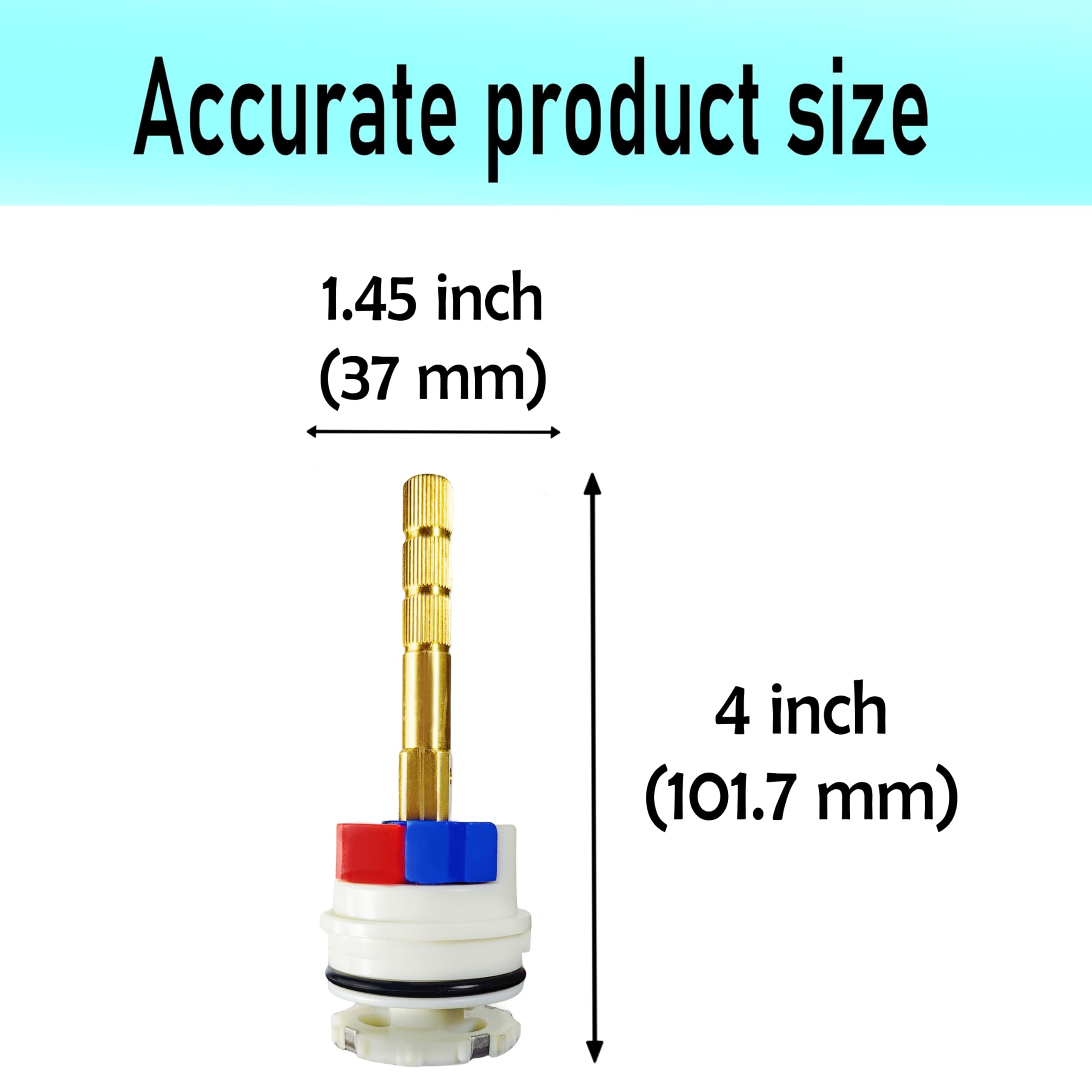 ALITZ Compatible with Danze DA603567 Round Stem Washerless Cartridge for Glacier Bay and Pegasus Single Handle Tub & Shower Faucets with Temperature Limit Stops & seats & springs - ADA compliant