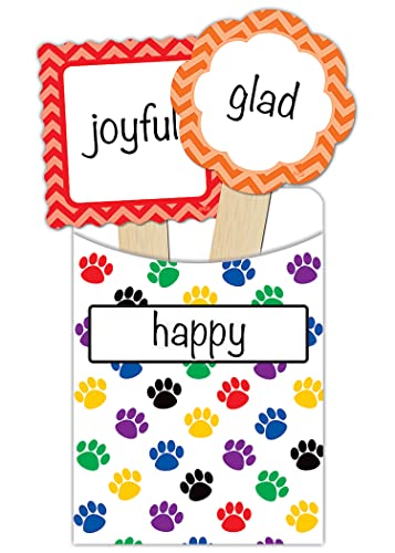Teacher Created Resources Paw Prints Library Pockets (5550)