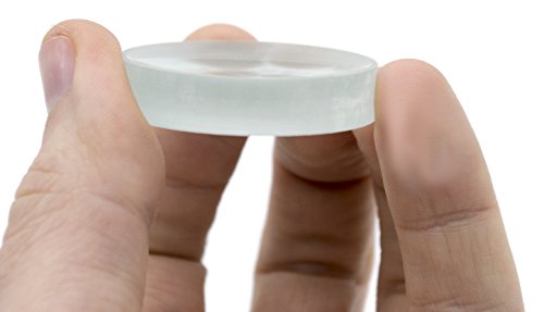 Double Concave Lens, 50mm Focal Length, 1.5" (38mm) Diameter - Spherical, Optically Worked Glass Lens - Ground Edges, Polished - Great for Physics Classrooms - Eisco Labs