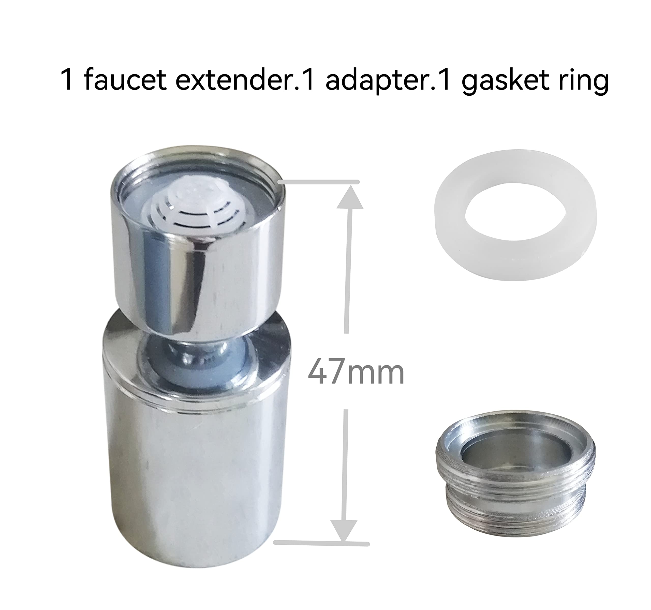 Kitchen Sink Faucet Attachment,bathroom faucet nozzle aerator,faucet extender, 360 degree swivel dual flow sprayer for sink tap head...