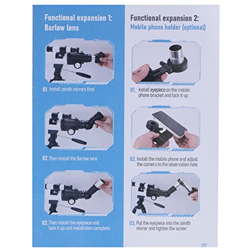 Kids Astronomical Telescope, 16x 40x 48x 120x Astronomical Telescope with Tripod ,Telescope All Optical Glass Lens FMC Multi Layer Broadband Coating 70MM Objective Lens, Telescope Astronomy Teles