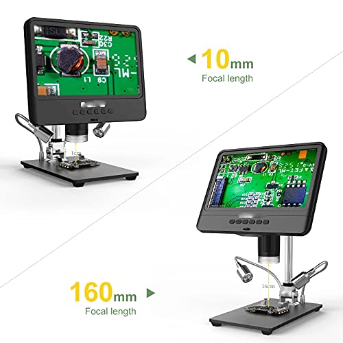 XXXDXDP Electronic Microscope 5X-1200X Digital Microscope Camera for Soldering Magnifier Adjustable 1080P Scope