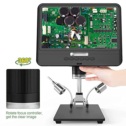 XXXDXDP Electronic Microscope 5X-1200X Digital Microscope Camera for Soldering Magnifier Adjustable 1080P Scope