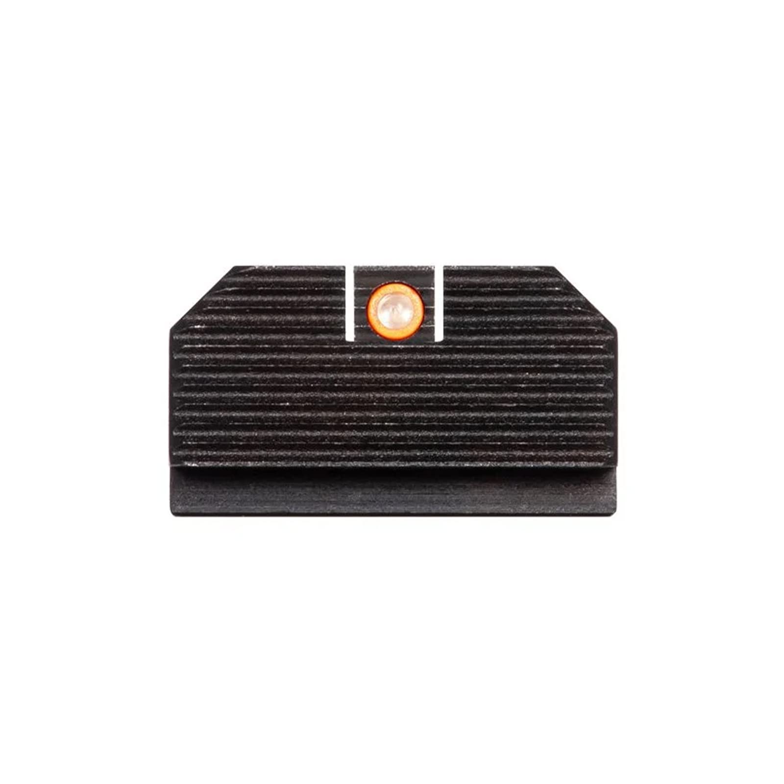 Night Fision Optics Ready Stealth .290-.313 Night Sight Set Compatible with Glock 17/19/34, Orange Front Ring, Blank Rear Sight