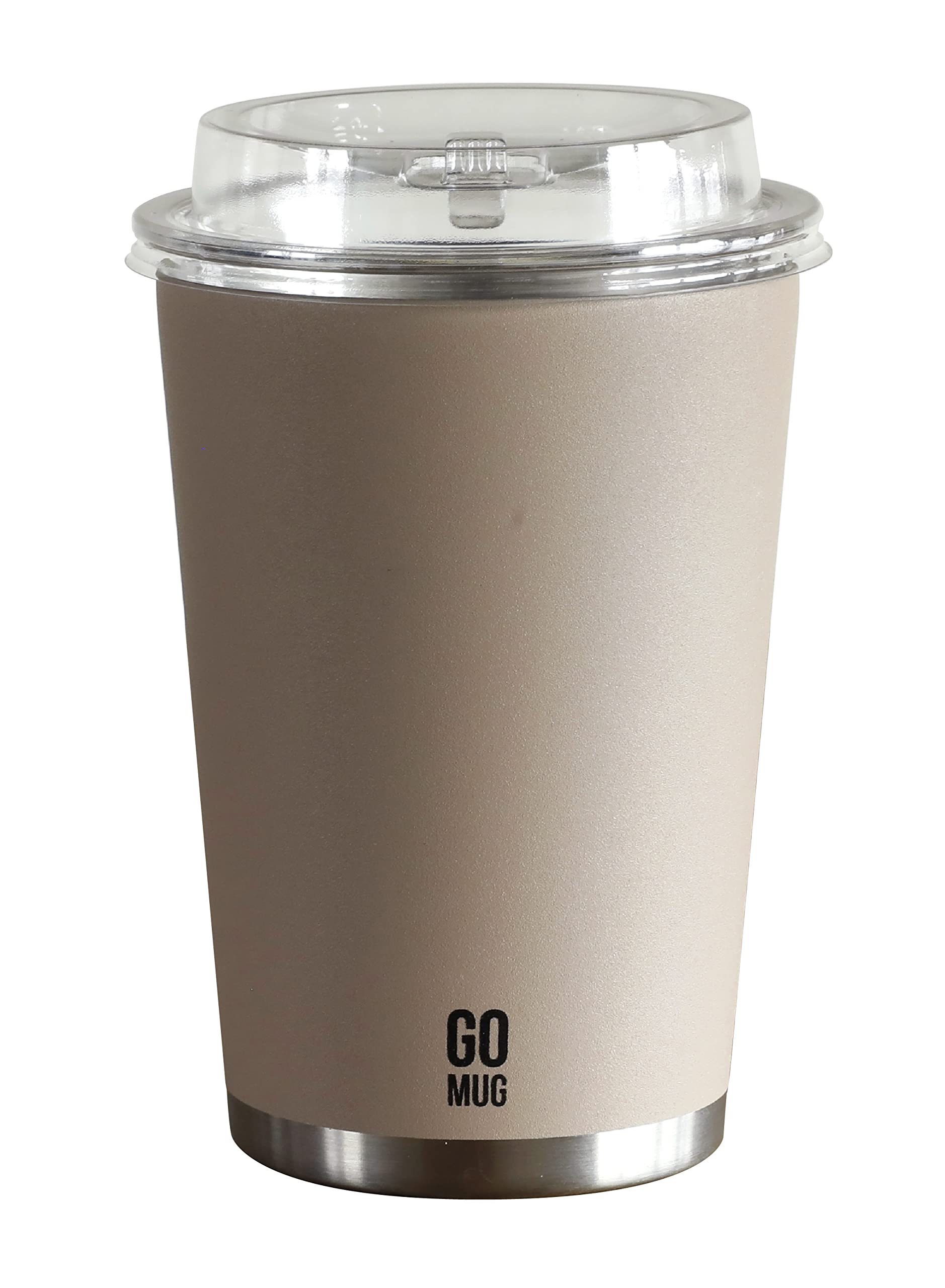 GEYILO CBJAPAN CAFE GOMUG Tumbler, Light Beige, 16.2 fl oz (460 ml), M Size, Stainless Steel, Vacuum Insulated, Double Layer Structure, Convenience Store, Coffee Cup