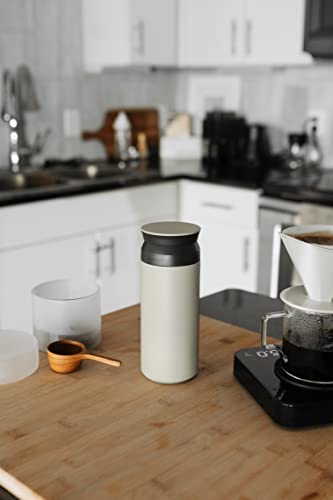 KINTO 20929 Travel Tumbler, 11.8 fl oz (350 ml), Sand Beige, Vacuum Double Layer Structure, Heat and Cold Retention