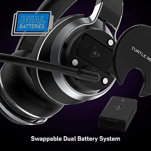 Turtle Beach Stealth Pro Multiplatform Wireless Noise-Cancelling Gaming Headset for Xbox Series X|S, Xbox One, PS5, PS4, PC, Mac, Mobile – Swappable Batteries – Black