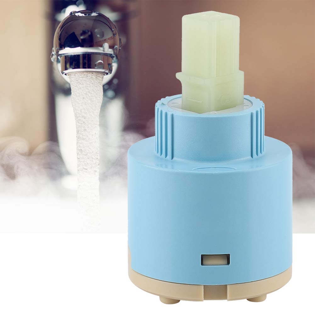 Tbest Ceramic Cartridge for Fapully Faucet,Ceramic Cartridge,35Mm Ceramic Cartridge Faucet 35Mm Ceramic Cartridge Water Mixer Tap Inner Control Faucet Valve Abs Blue Practical(35mm Diameter)
